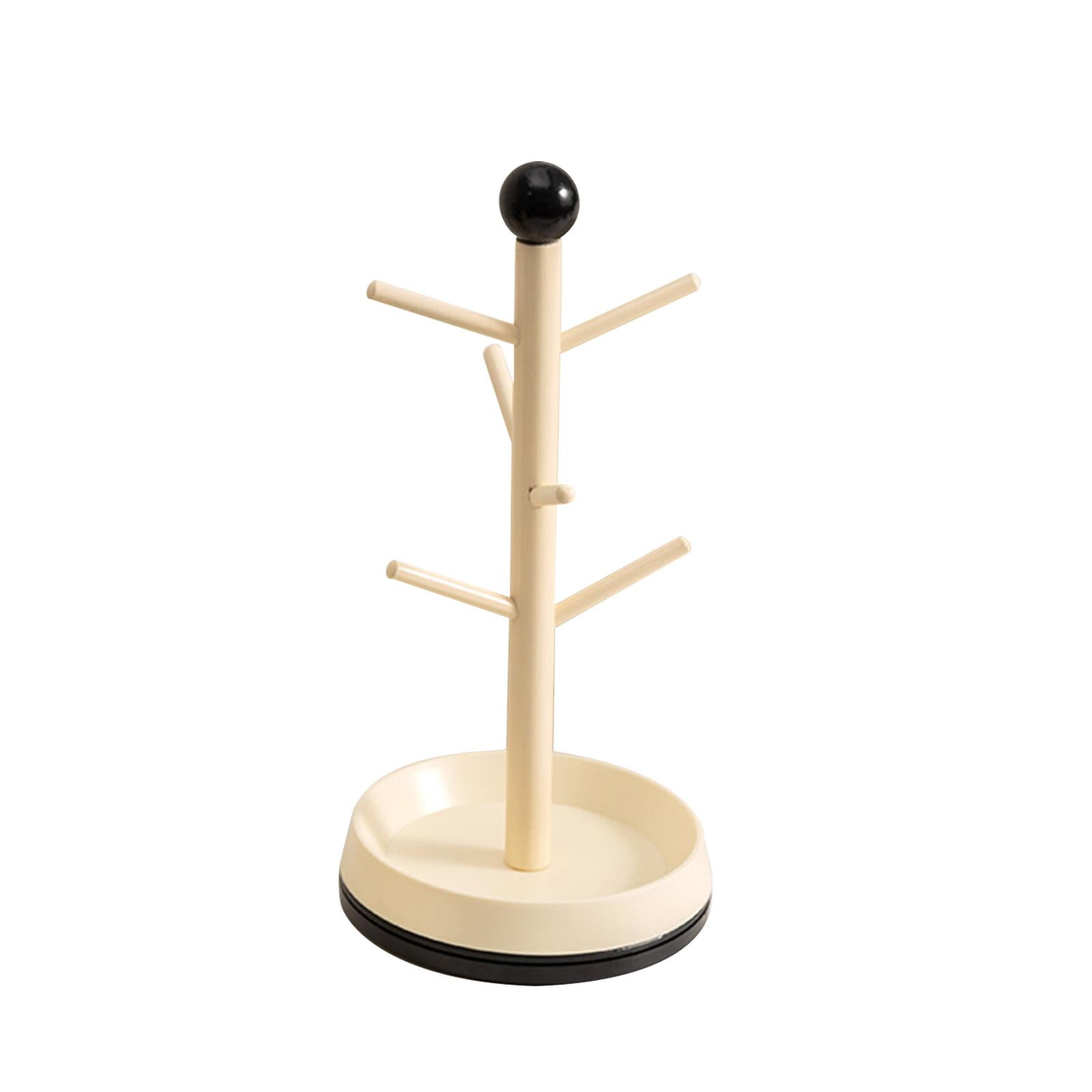 deevoka Cup Drying Rack 360 Rotation Bottle Drying Rack for Rings Mugs ...