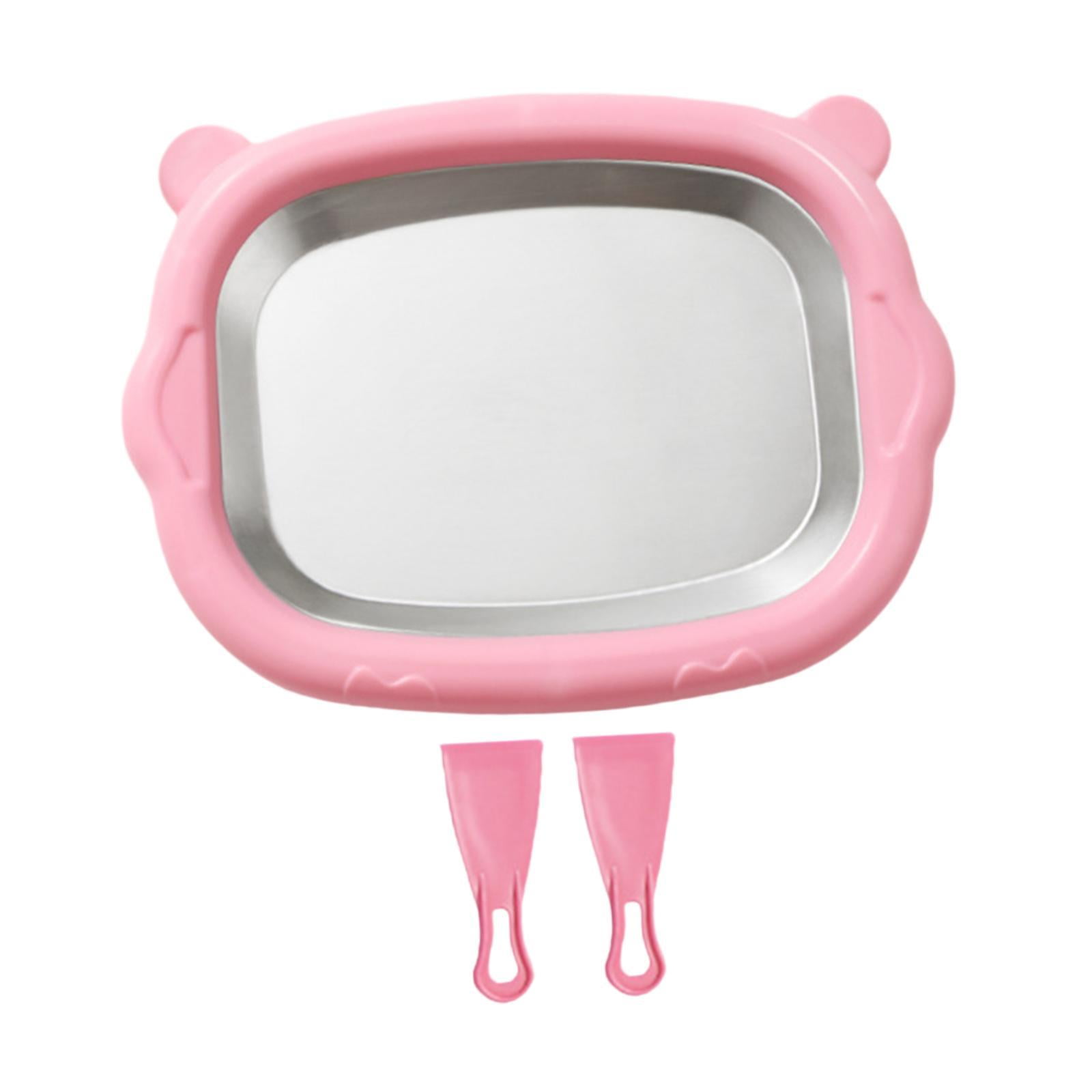 deevoka DIY Ice Cream Maker Pan Freezer Plate Freeze Yogurts Pan for ...