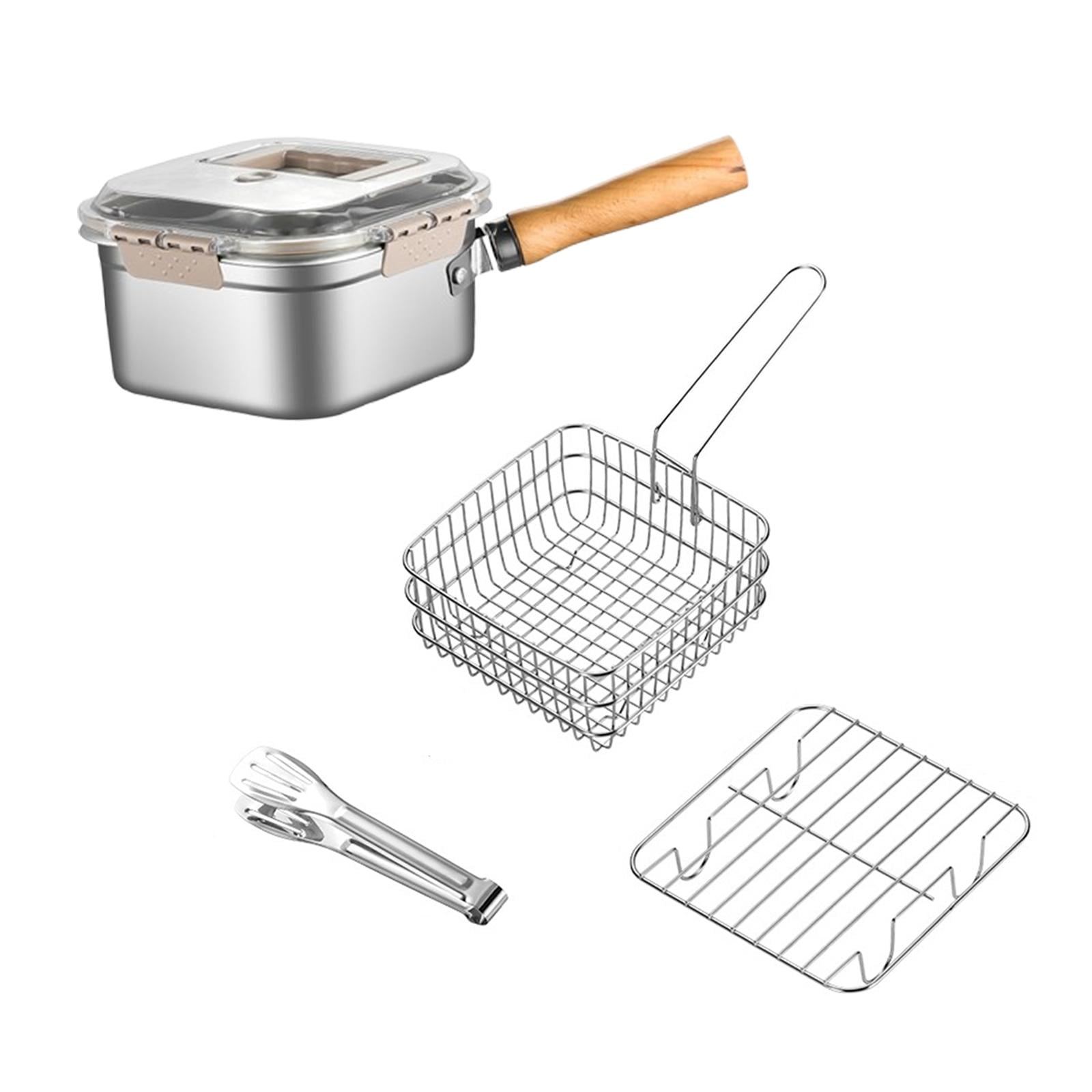 deevoka Deep Fry Basket French Fries Basket Steaming Rack,Multipurpose ...