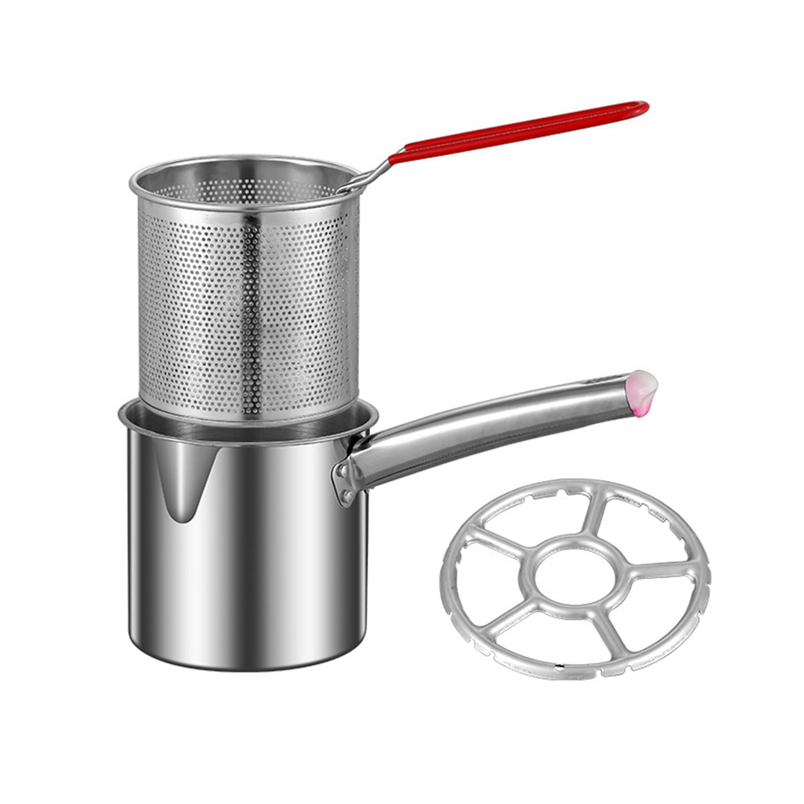 deevoka Deep Frying Pot Cookware with Strainer Basket for Kitchen ...