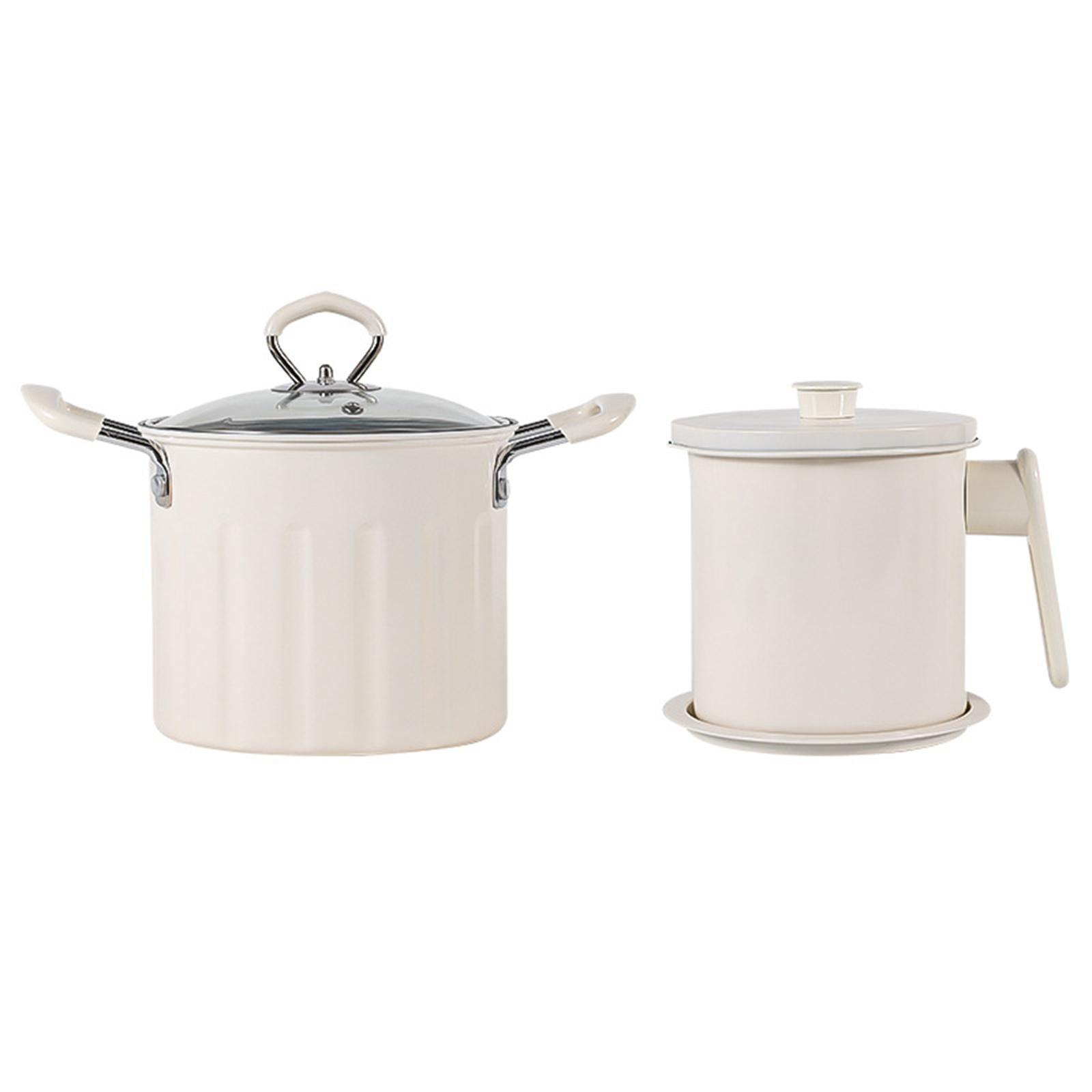 deevoka Deep Frying Pot Milk Warmer Portable French Fries Cooker Soup s ...