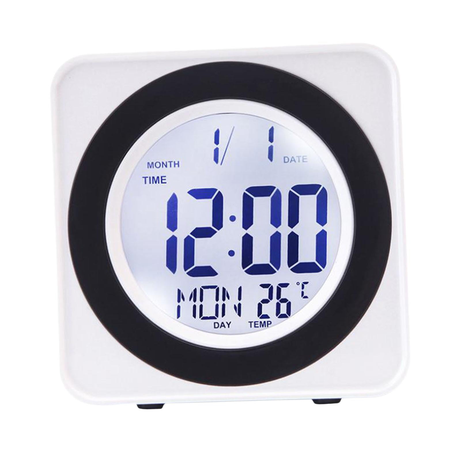 deevoka Desk Digital Clock Household Digital Alarm Clock for Beside ...