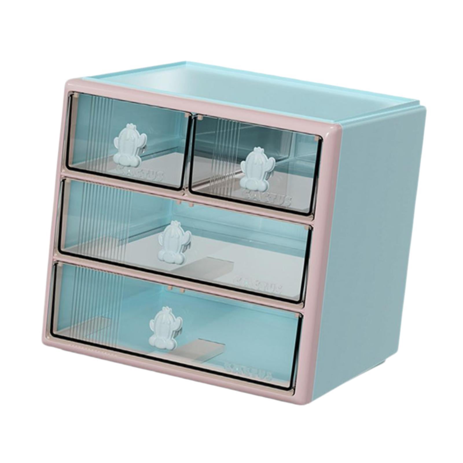 deevoka Desktop Storage Cabinet Box Large Capacity 3 Layer Makeup Box ...