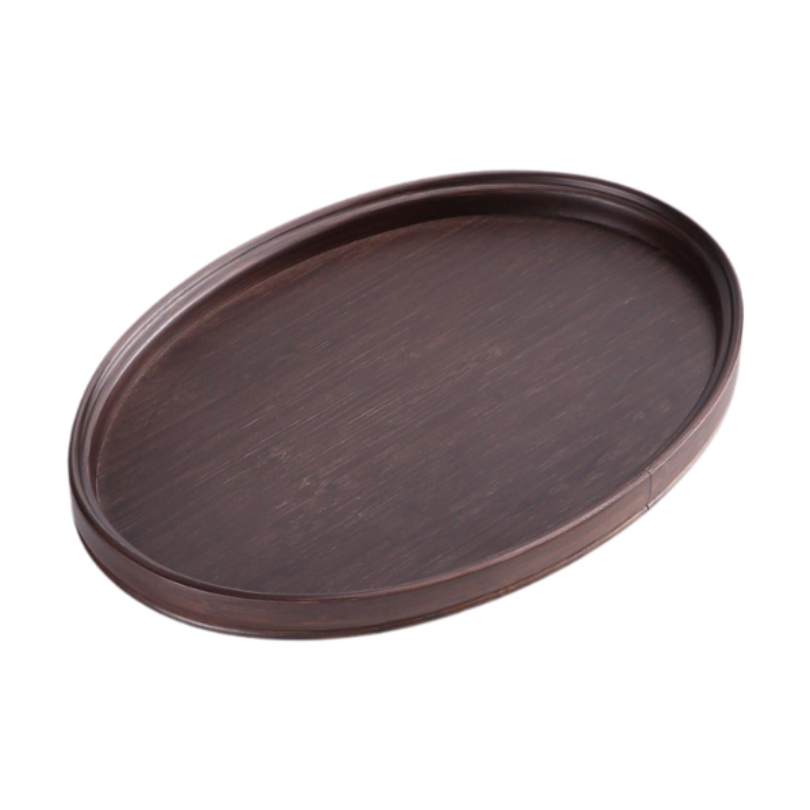 deevoka Dessert Plate Wood Serving Tray Portable Food Platter Modern ...
