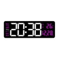 deevoka Digital Wall Clock Electronic, Colorful Night Light degreeC ...