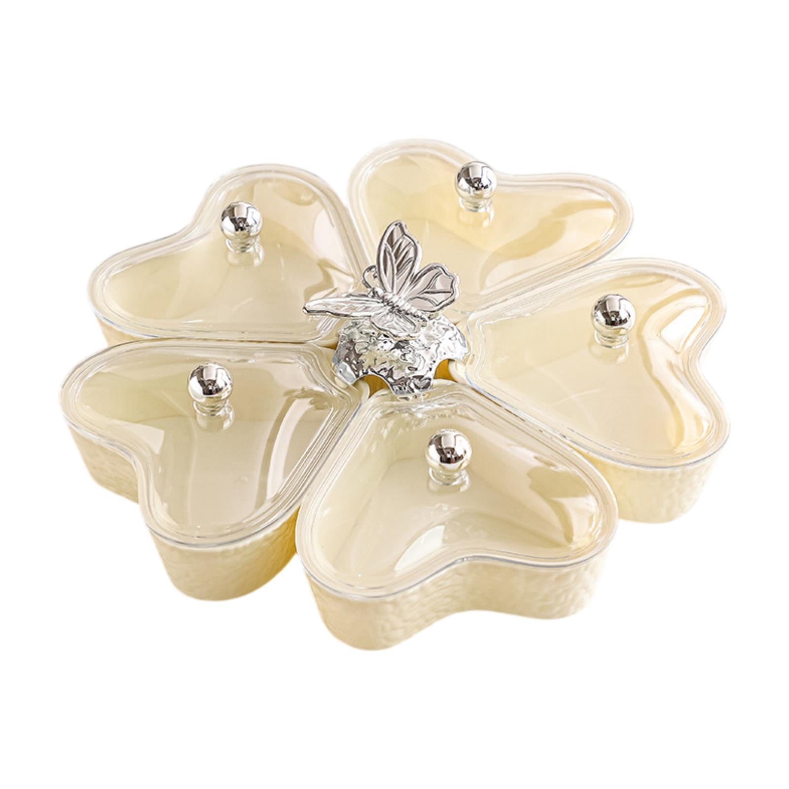 deevoka Divided Serving Dish Appetizer Tray Multipurpose with Lid ...