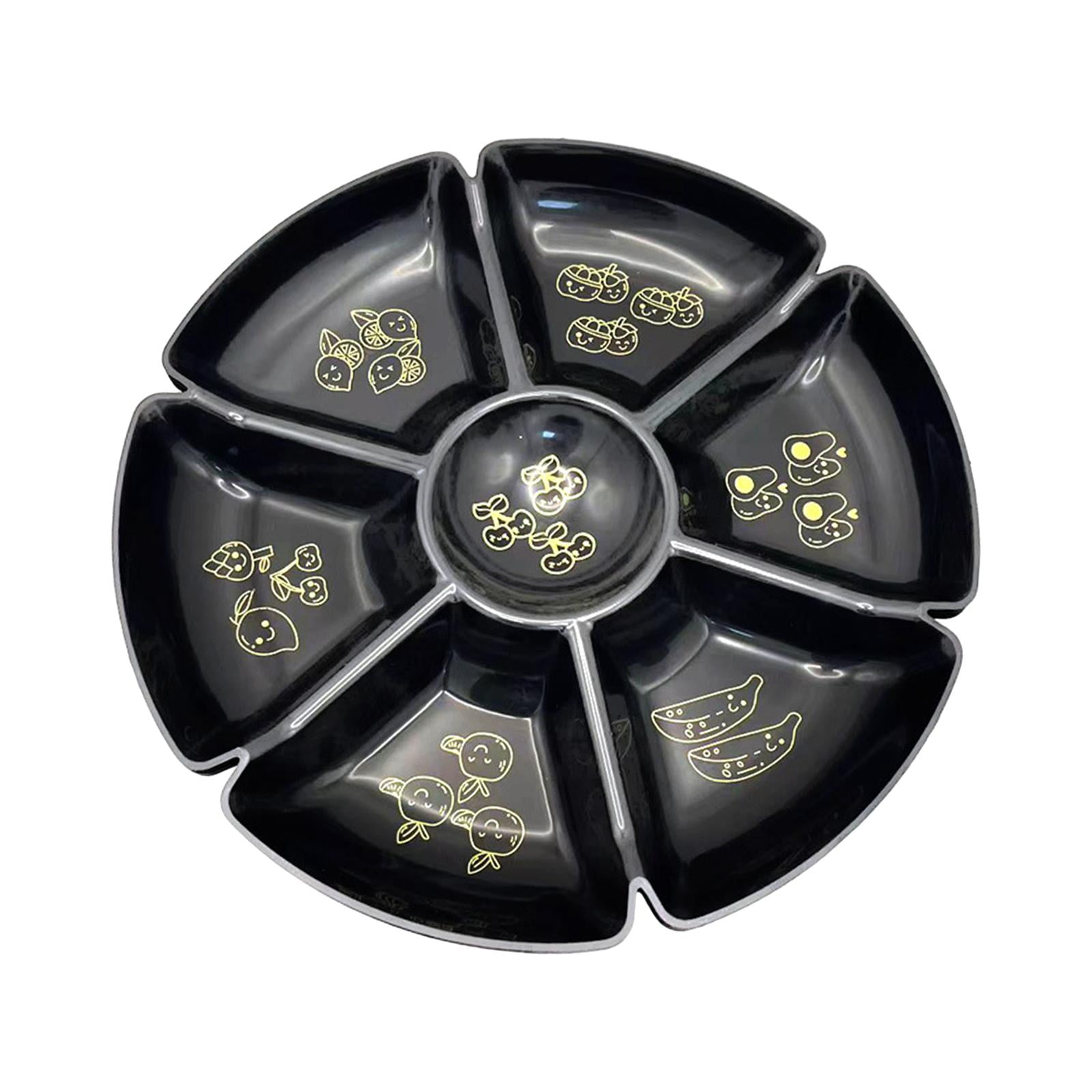 deevoka Divided Serving Tray Food Platter Nut Candy Platter for Nuts ...