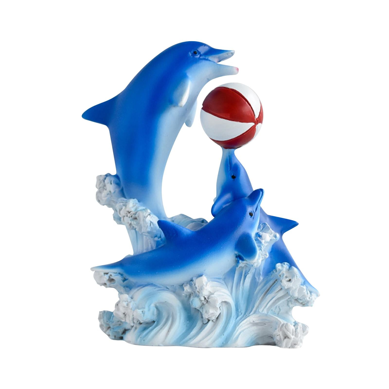 deevoka Dolphin Statue Figurine Resin Figure Birthday Fireplace Sea ...