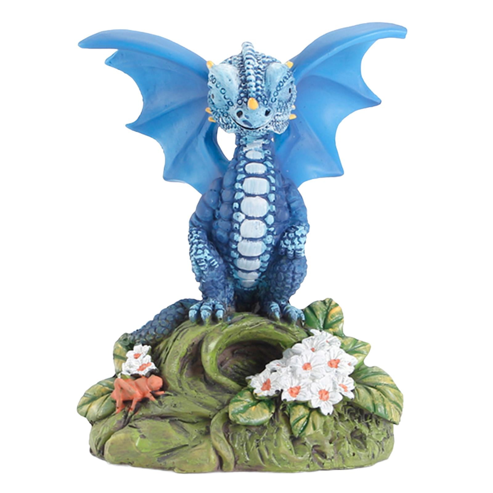 deevoka Dragon Statue Figurine for Desk Bookshelf Home Decor Accents ...