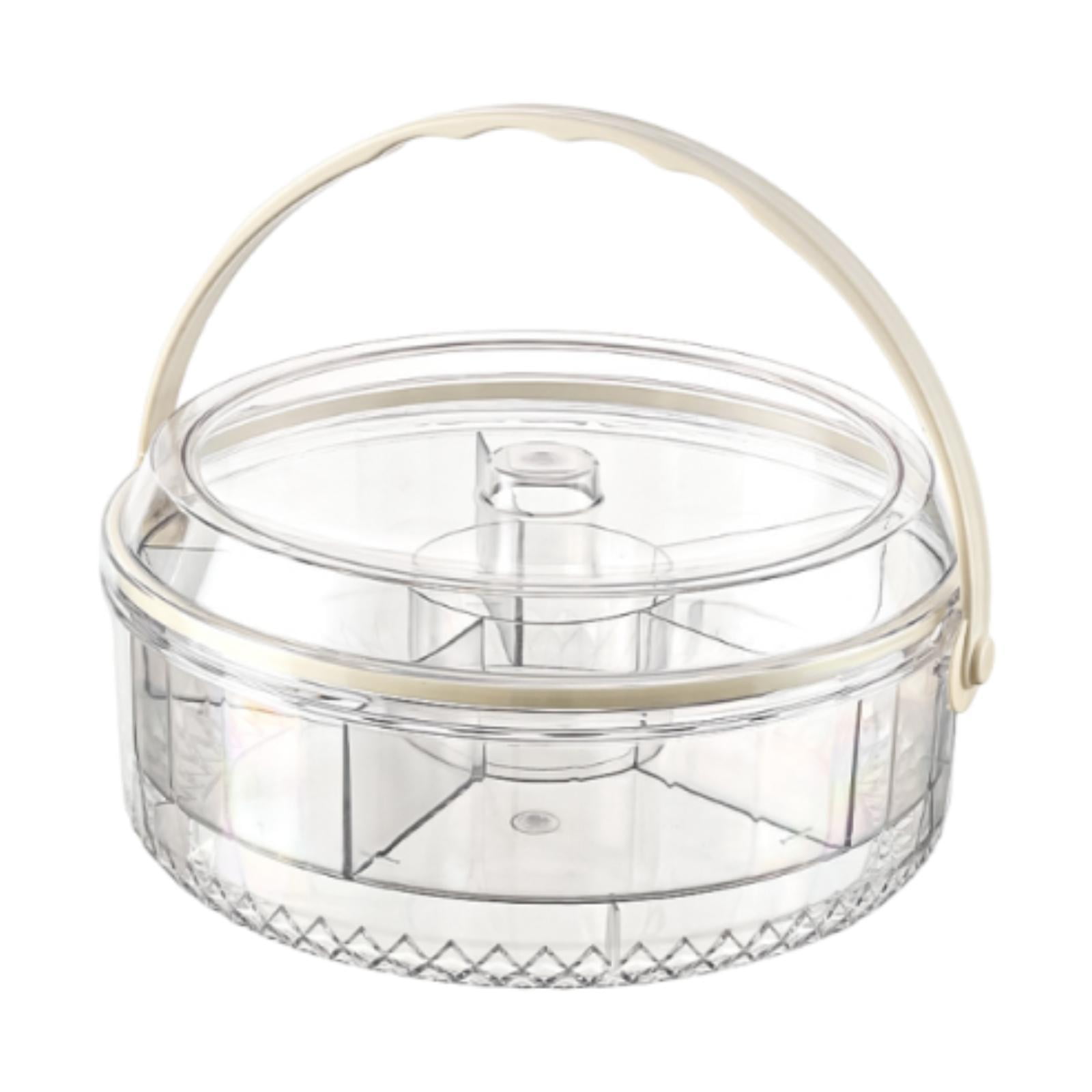 deevoka Dried Fruit Snack Plate Divided Serving Dish for Wedding Dining ...