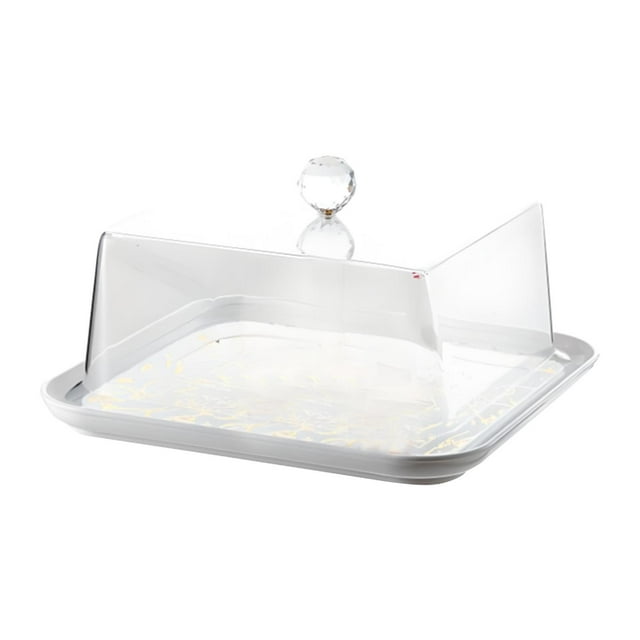 deevoka Dustproof Acrylic Cake Cover Bakery Display Case Clear ...