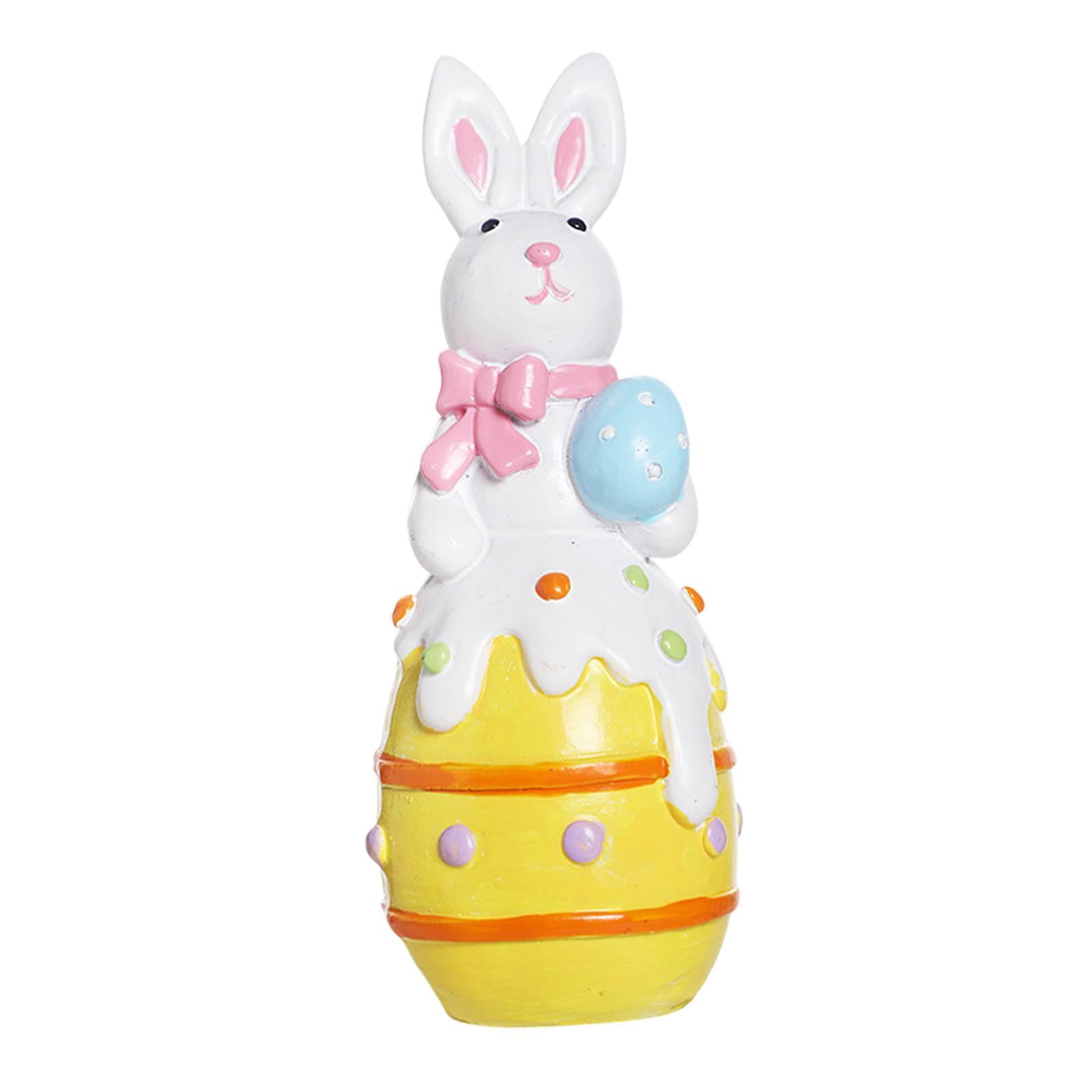 deevoka Easter Bunny Statue Artwork Sculpture for Desktop Indoor ...