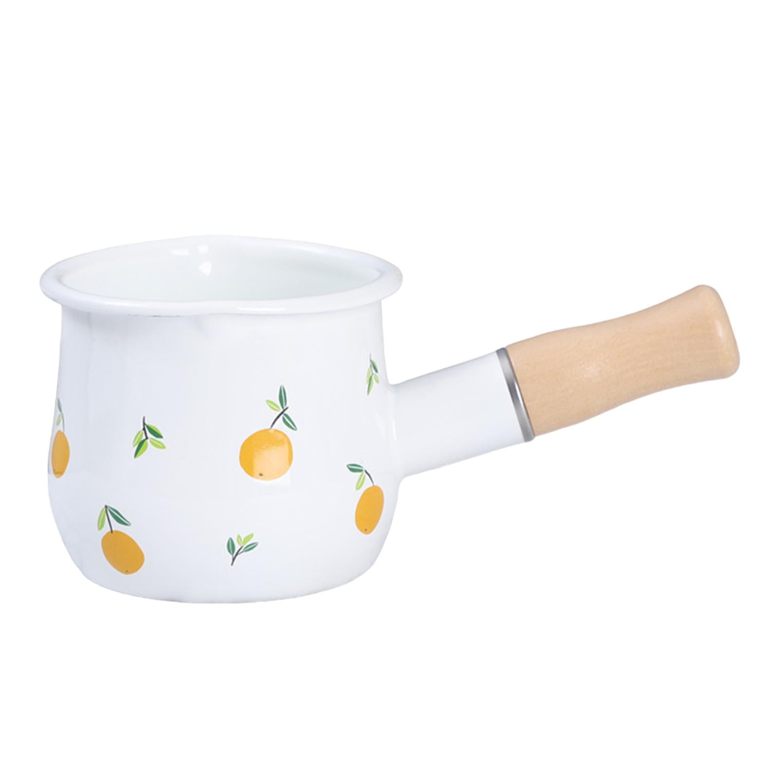 deevoka Enamel Milk Pot Heating Milk Melting Butter Boiling Water Sauce ...
