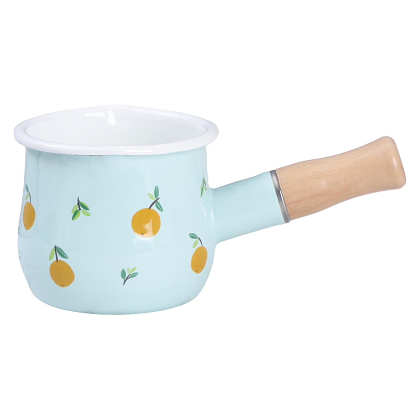 deevoka Enamel Milk Pot Heating Milk Melting Butter Boiling Water Sauce ...
