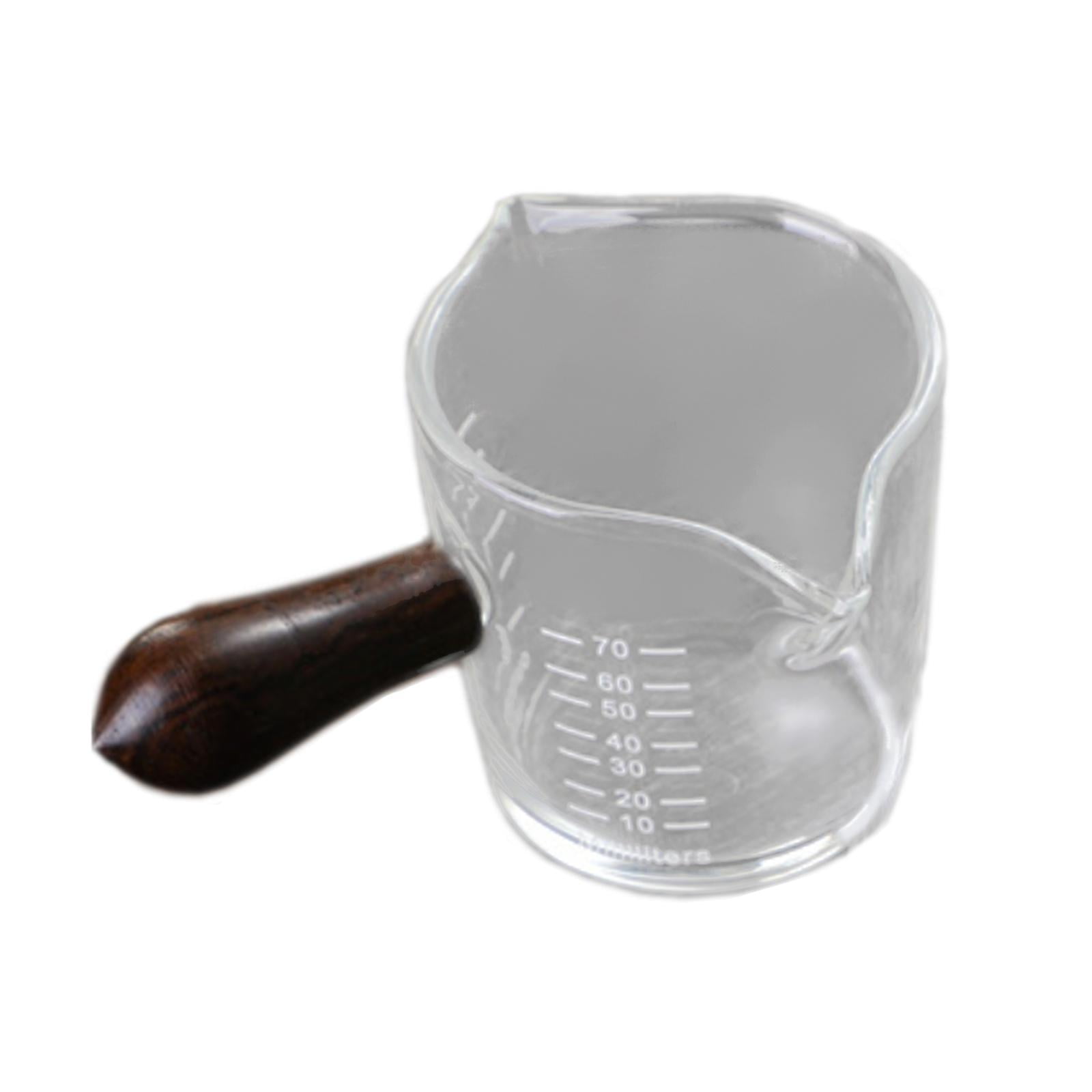deevoka Espresso Glasses Coffee Measuring Cup Mini Measuring Cup Double ...