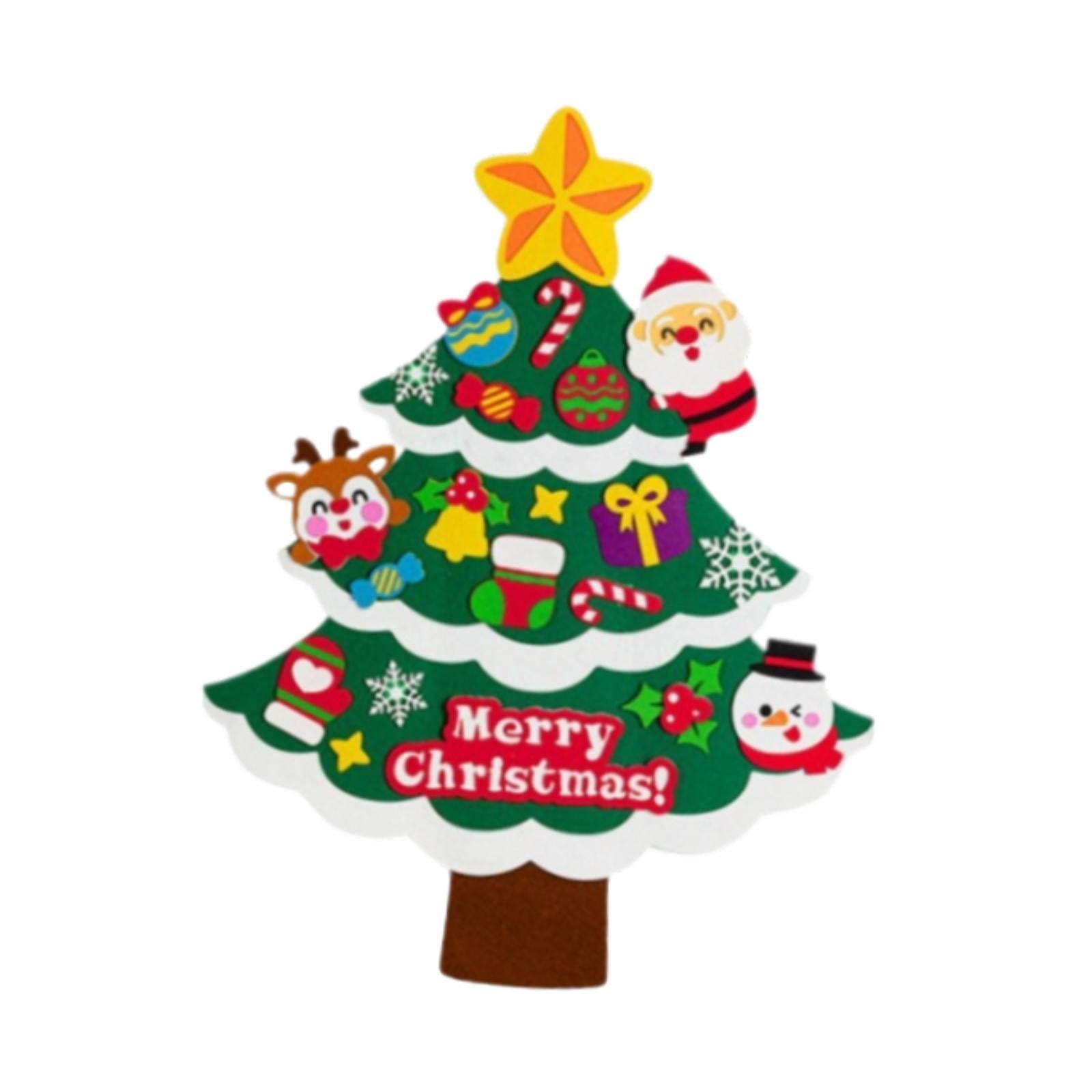 deevoka Felt Christmas Tree Set DIY Christmas Tree Props with 21 ...