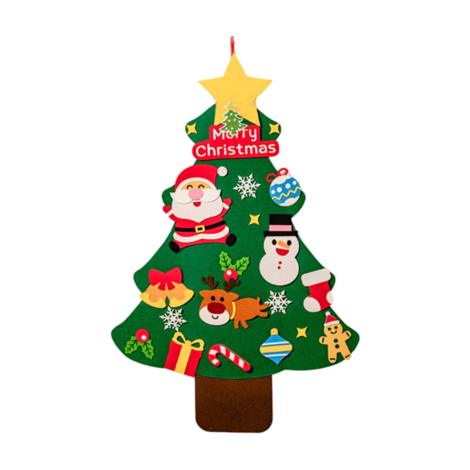deevoka Felt Christmas Tree Set DIY Christmas Tree Props with 21 ...