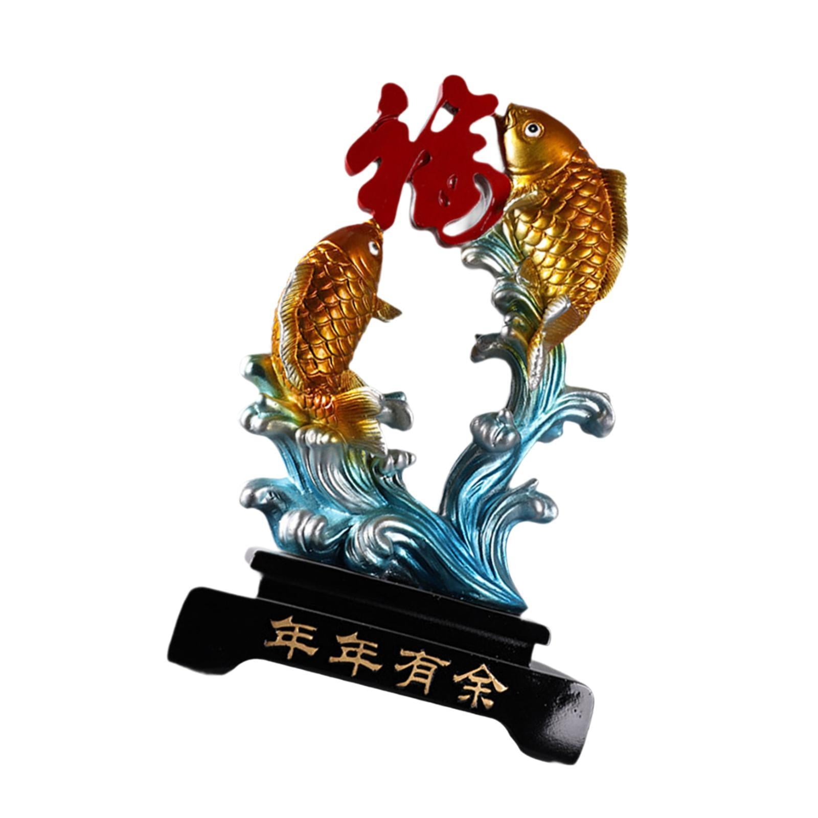 deevoka Feng Shui Carp Statue Decorative Sculpture for Collection ...
