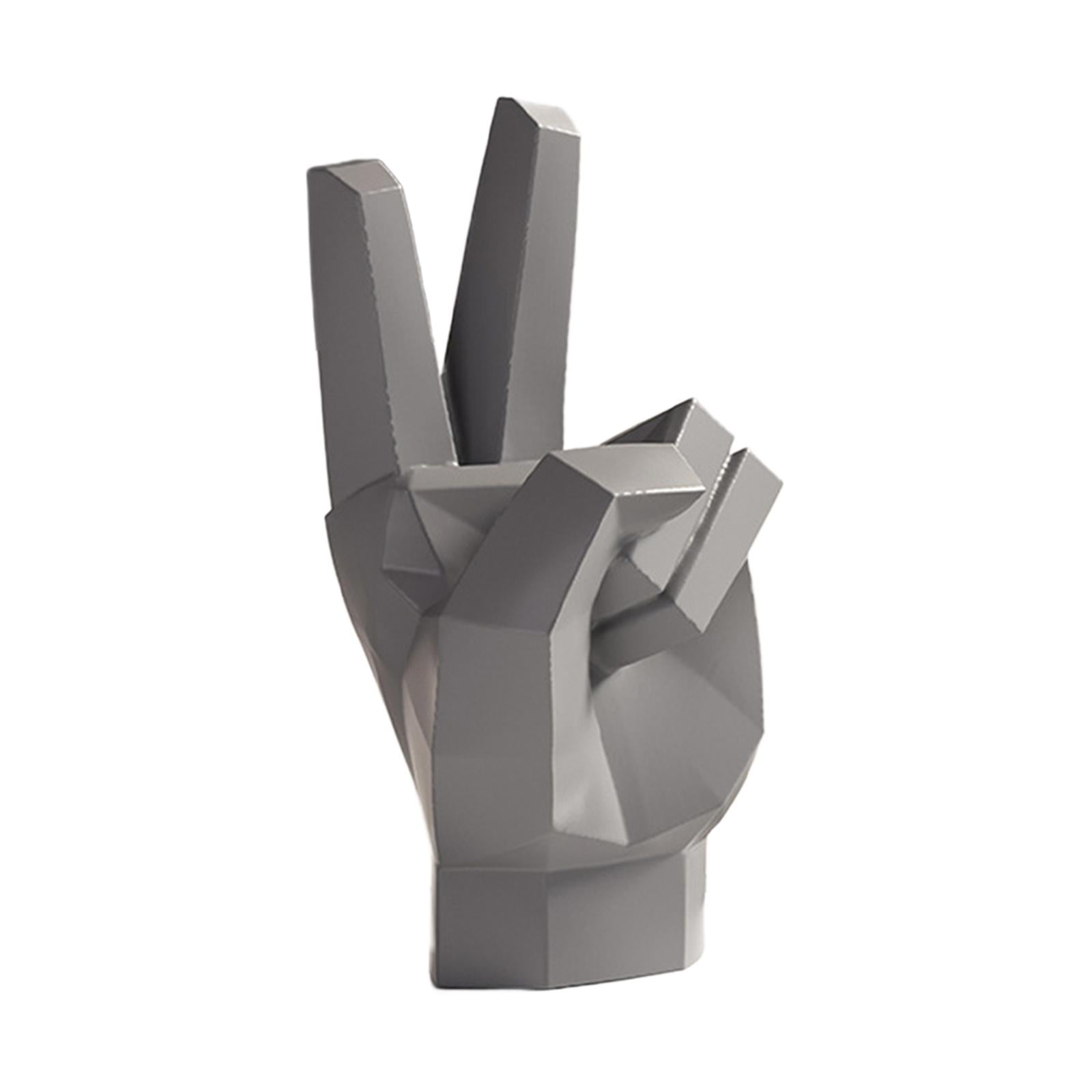 deevoka Finger Sculpture Creative Hand Gesture Statue for Desk TV ...