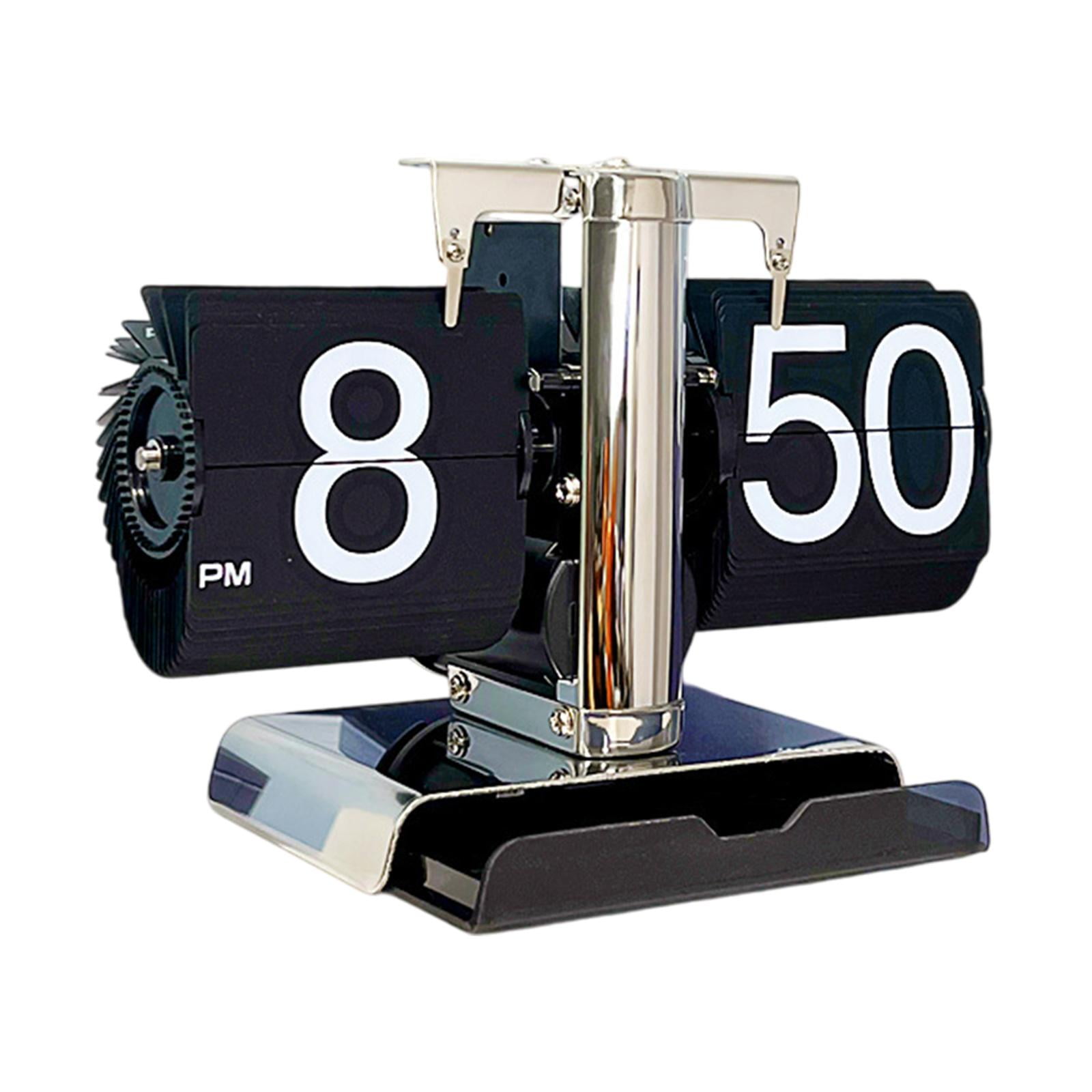 deevoka Flip Desk Clock Home Decor Mechanical Table Clock for Bedroom ...