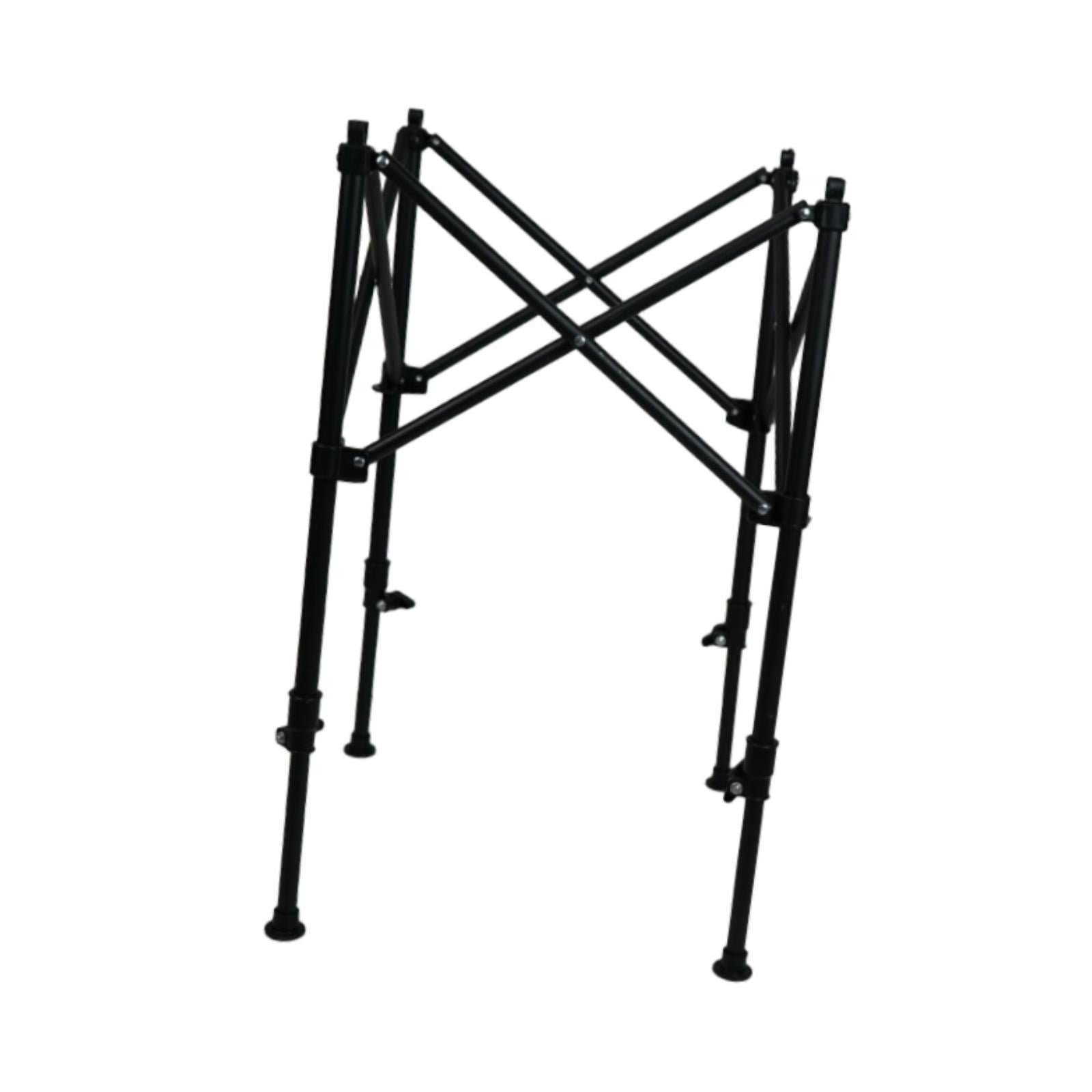 deevoka Folding Table Leg Adjustable Stable Steel Desk Stand Foldable ...