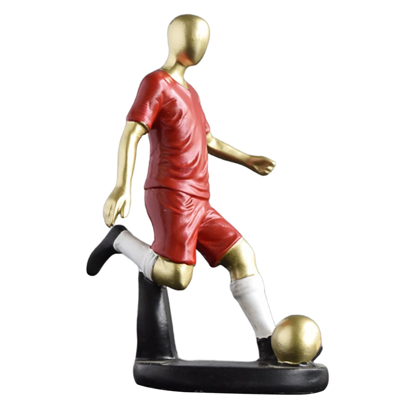 deevoka Football Player Statue Collectible Resin Figurine for Bookshelf ...