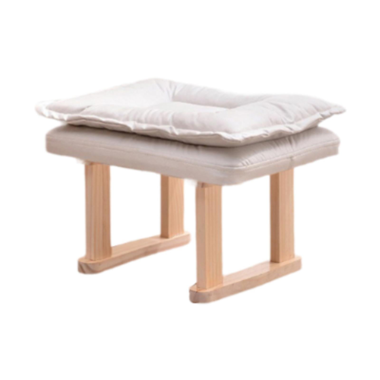 deevoka Footstool Sponge Padded Furniture Foot Rest for Living Room ...