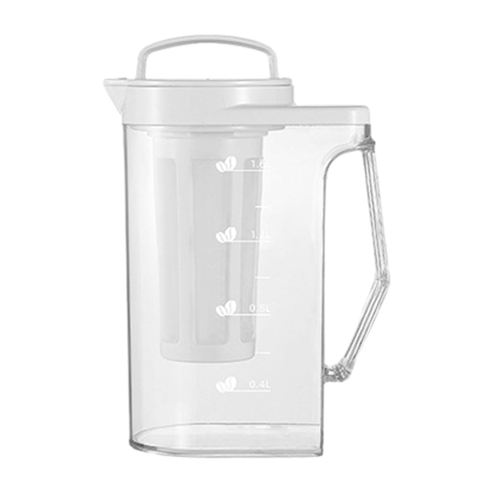 deevoka Fridge Water Pitcher with Lid with Scale for Hot/Cold Beverage ...