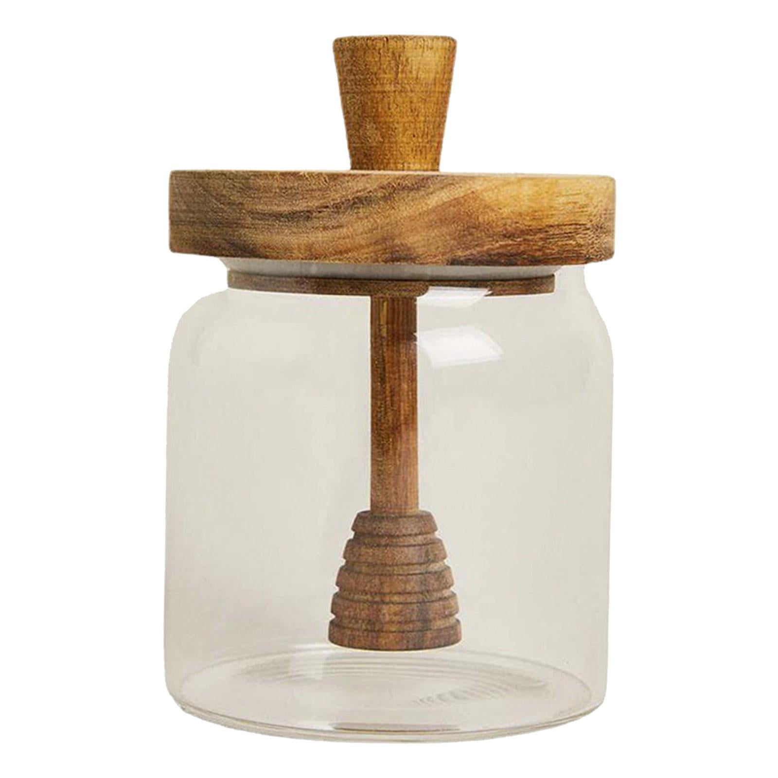 deevoka Glass Beehive Honey Pot Clear Reusable Honey Bee Pot Honey ...