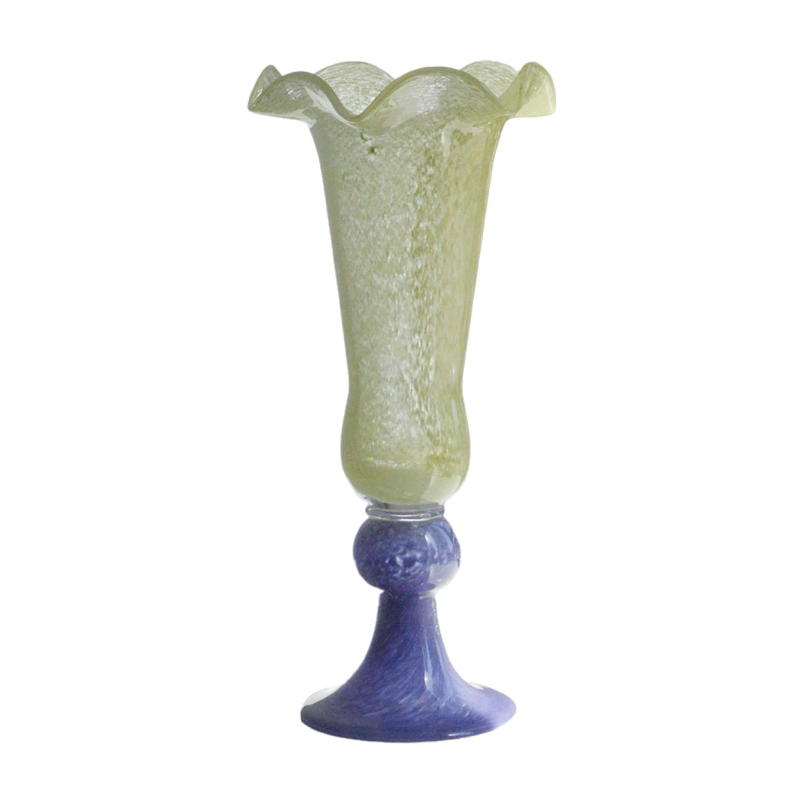 deevoka Glass Vase Decor Retro Figurine Flowerpot for Restaurant ...
