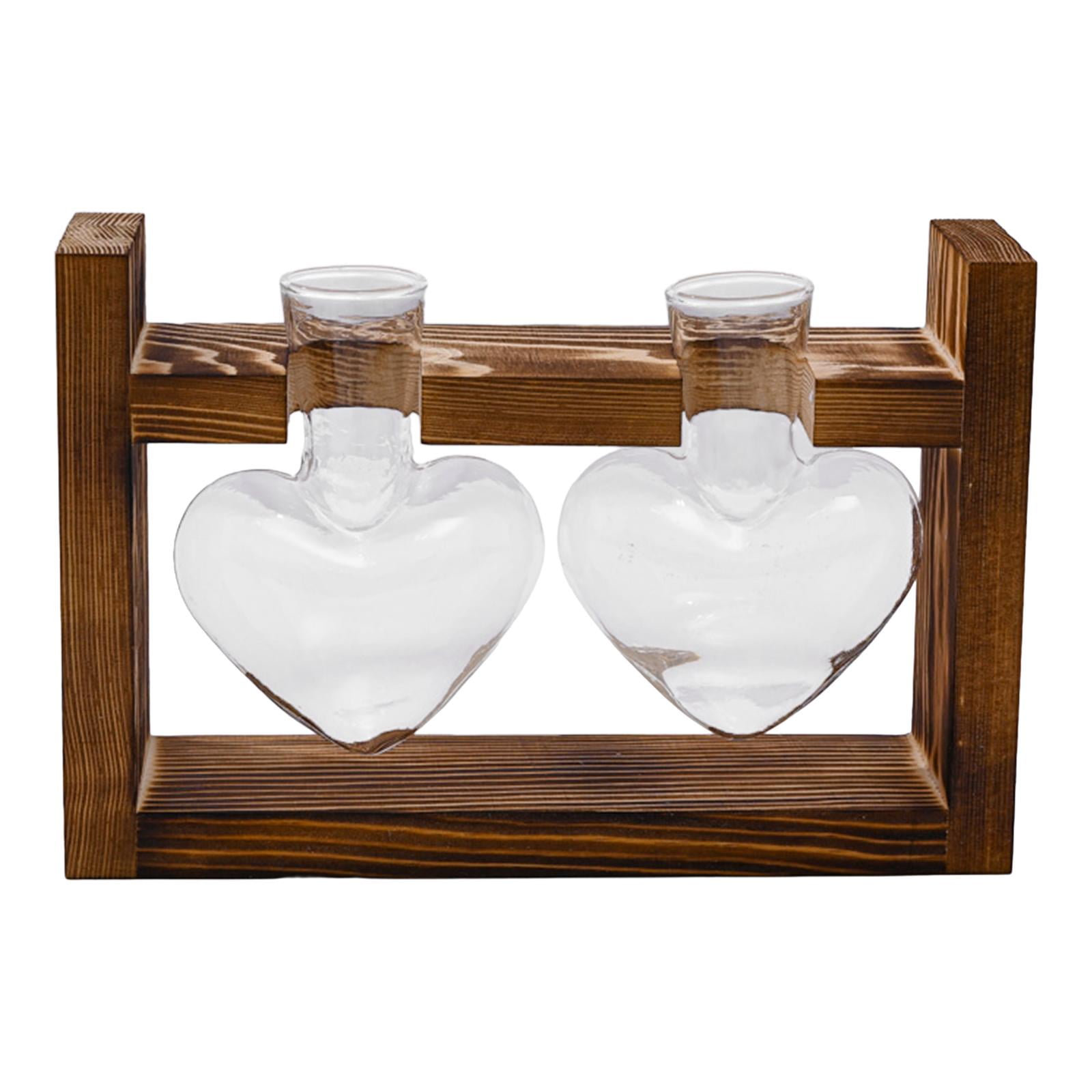 deevoka Glass Vase Desk Flowers Holder Hydroponic Vase for Housewarming ...
