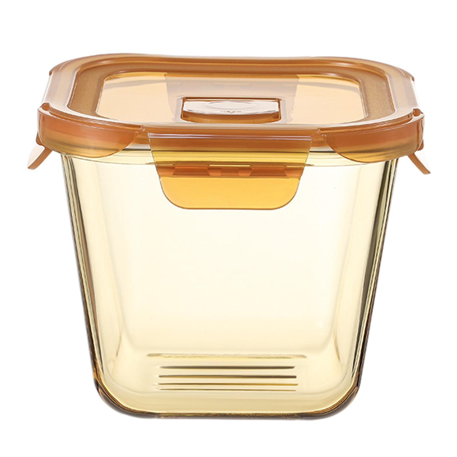 deevoka Glass Yogurt Container Airtight Pantry Food Storage Jar Oat ...