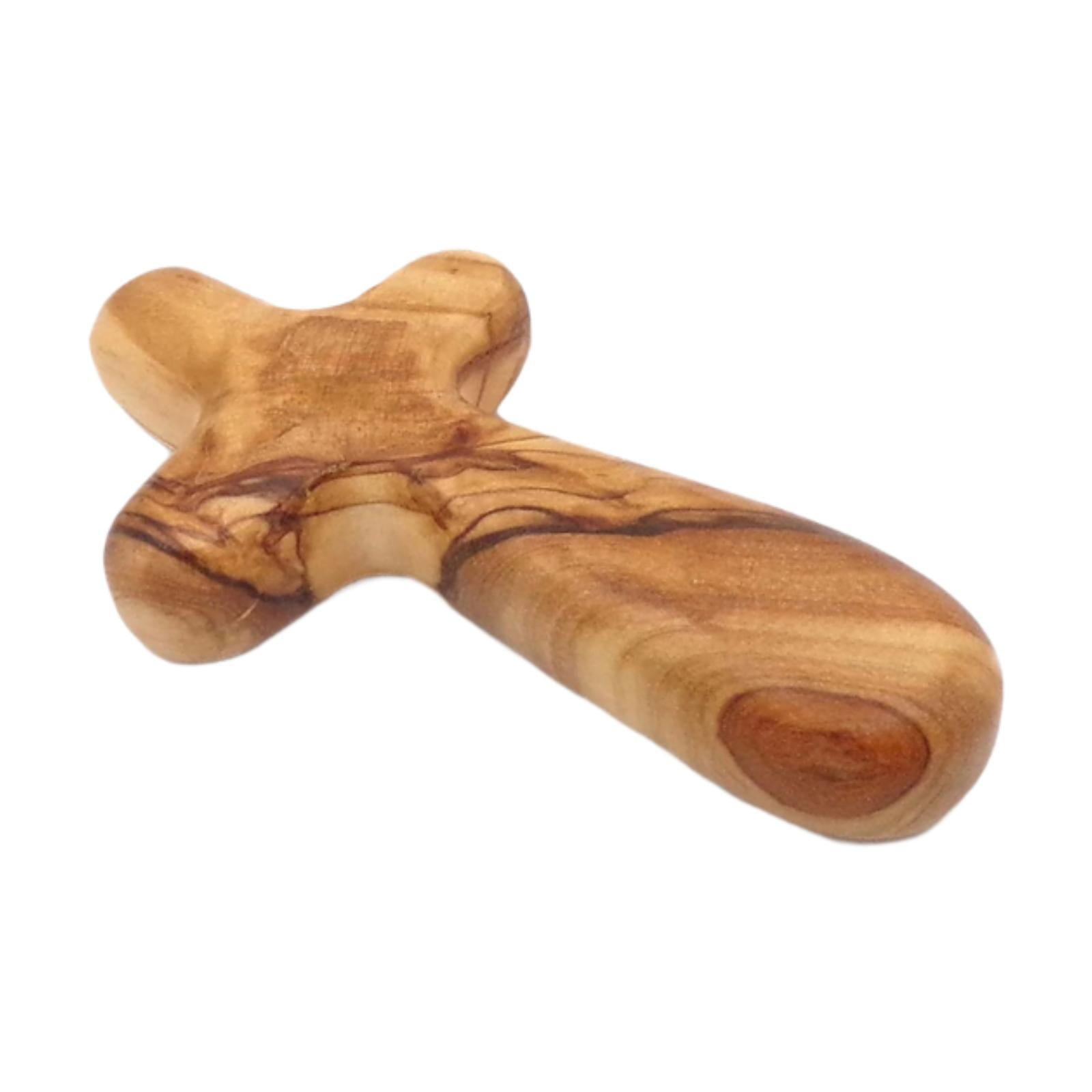 deevoka Handheld Prayer Cross Symbol Small Prayer Wooden Holding Cross ...