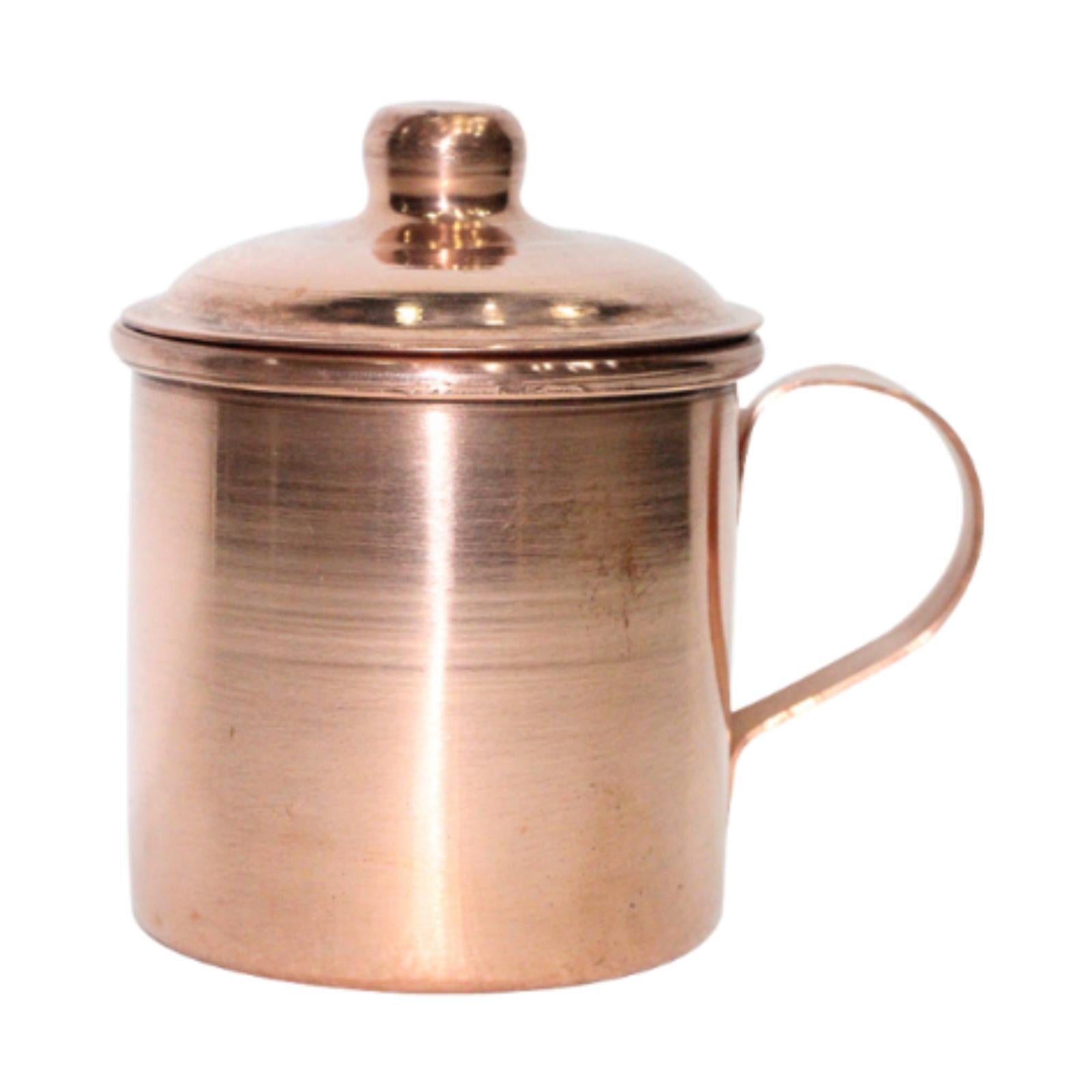 deevoka Handmade Copper Tea Cup Copper Handle Mug Thickened Drinking ...