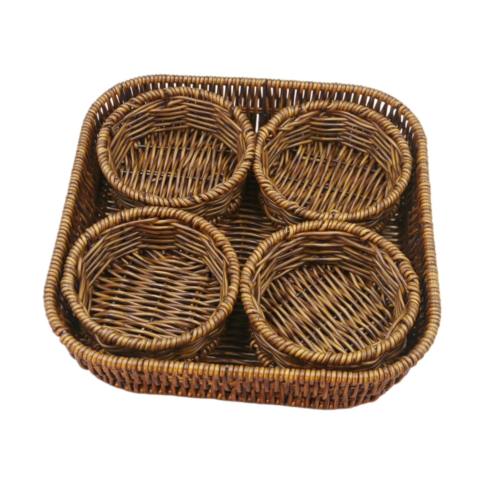 deevoka Handmade Storage Baskets Decorative for Vegetables Dining ...