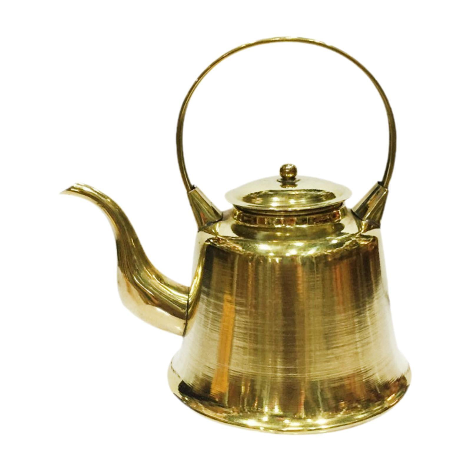 deevoka Hot Water Kettle 1.5L Copper Coffee Pot for Gas Stoves ...