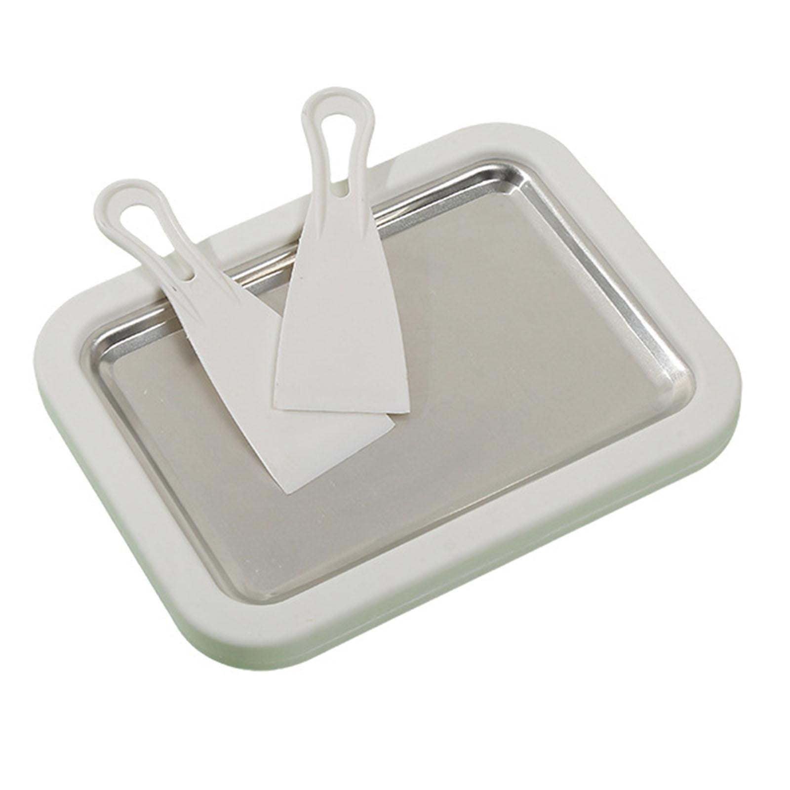 deevoka Ice Cream Maker Metal Cold Pan Plate for Homemade Rolled Cream ...