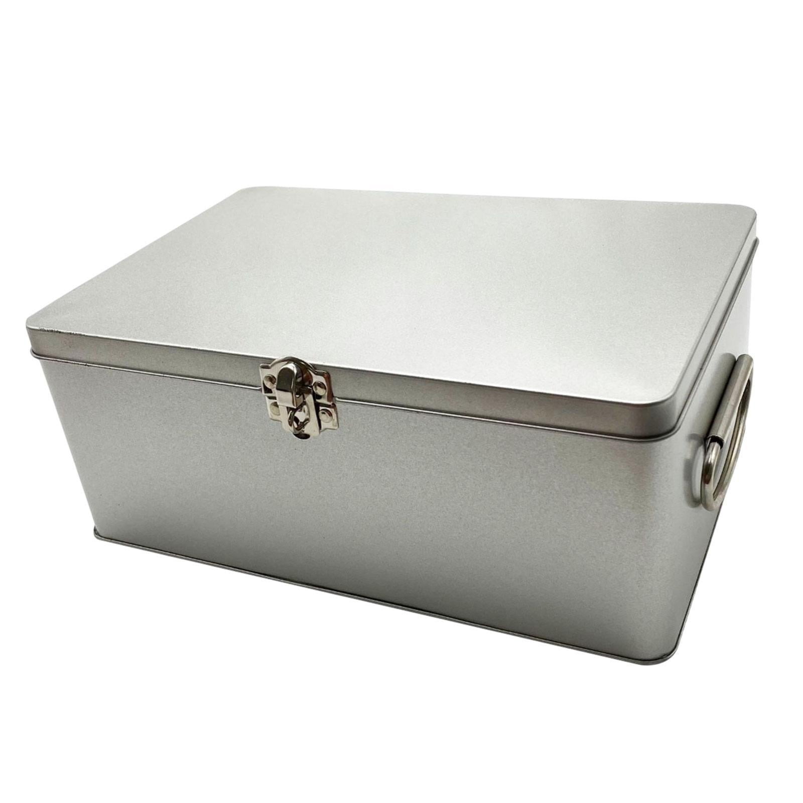 deevoka Iron Storage Box Cookies Container Document Box for Chocolate ...