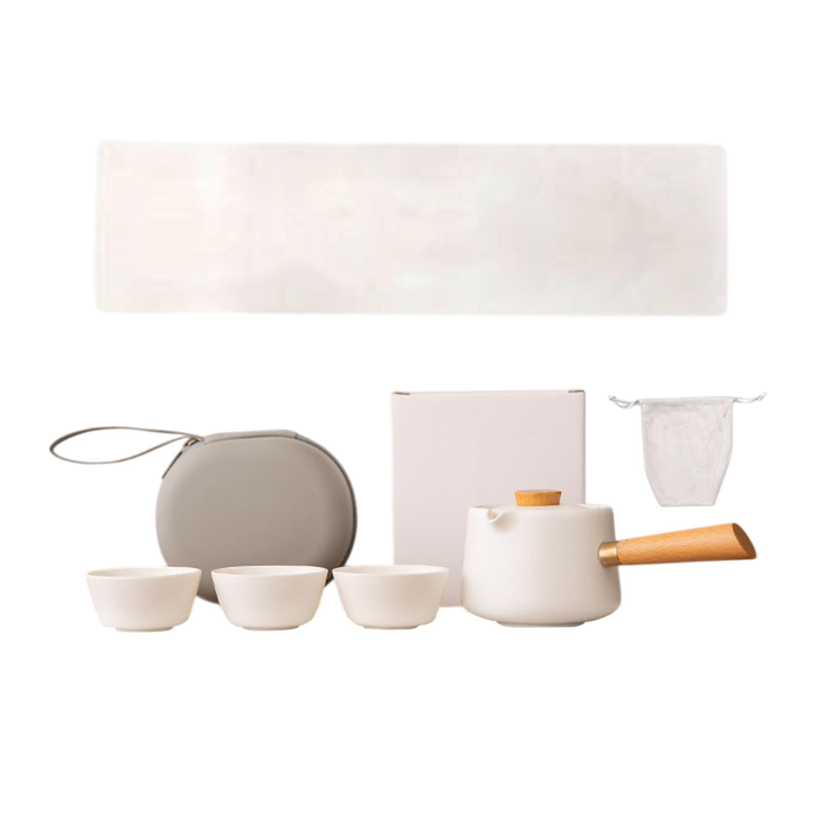 deevoka Japanese Travel Tea Set Portable Kung Fu Teapot for Hiking ...