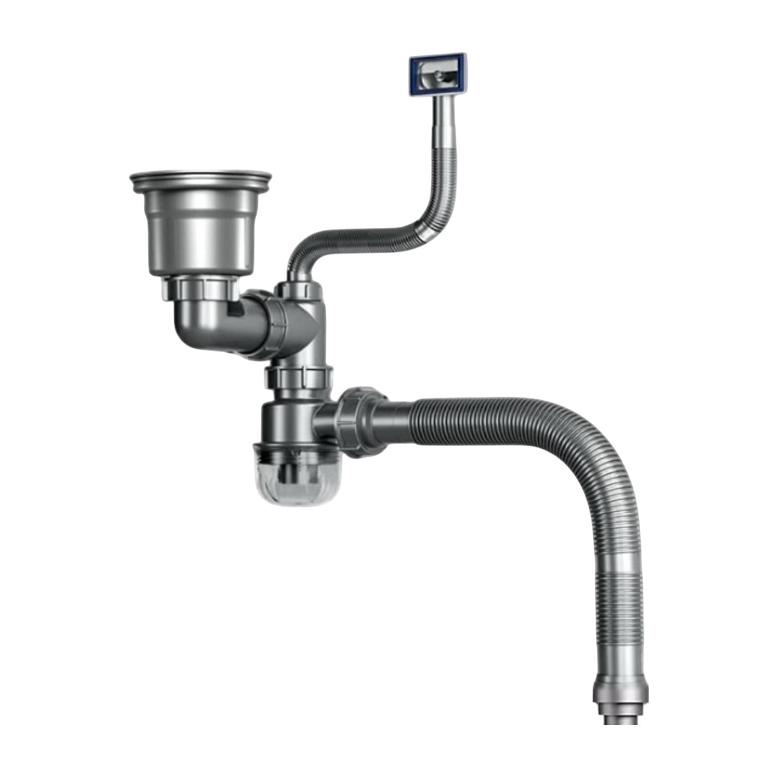 deevoka Kitchen Sink Drain Pipe Plumbing Accessories Drain System for ...