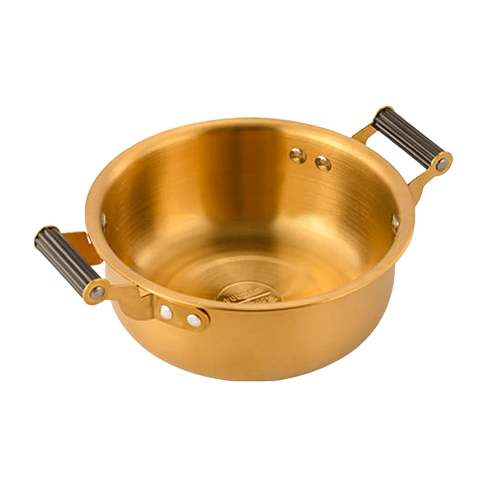 deevoka Korean Ramen Pot Double Handles Pan Dry Pots 304 Stainless ...