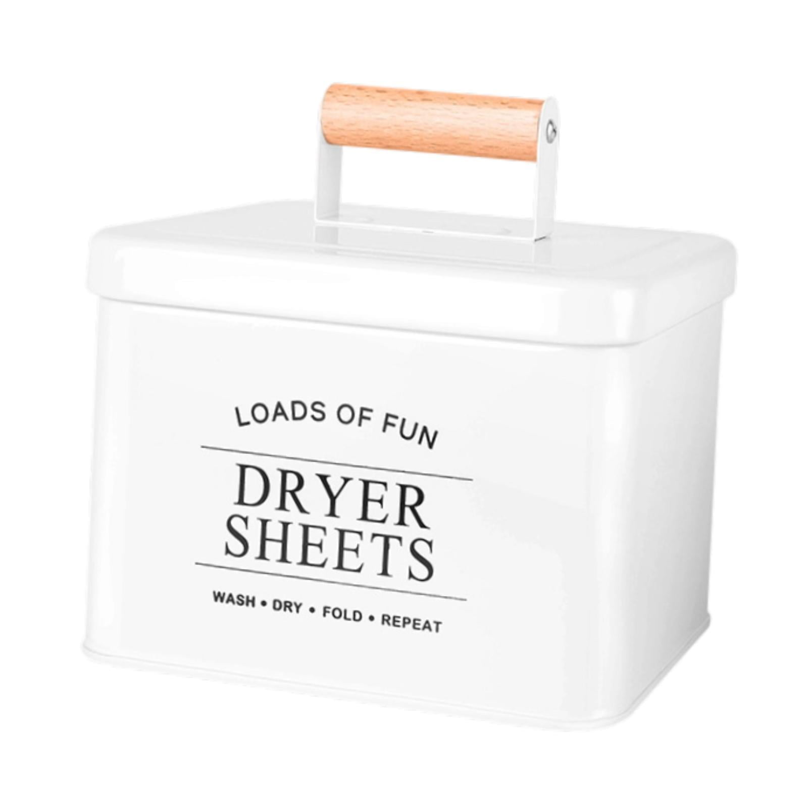 deevoka Laundry Dryer Sheet Container Dustproof with Lid for Dorm Wash ...