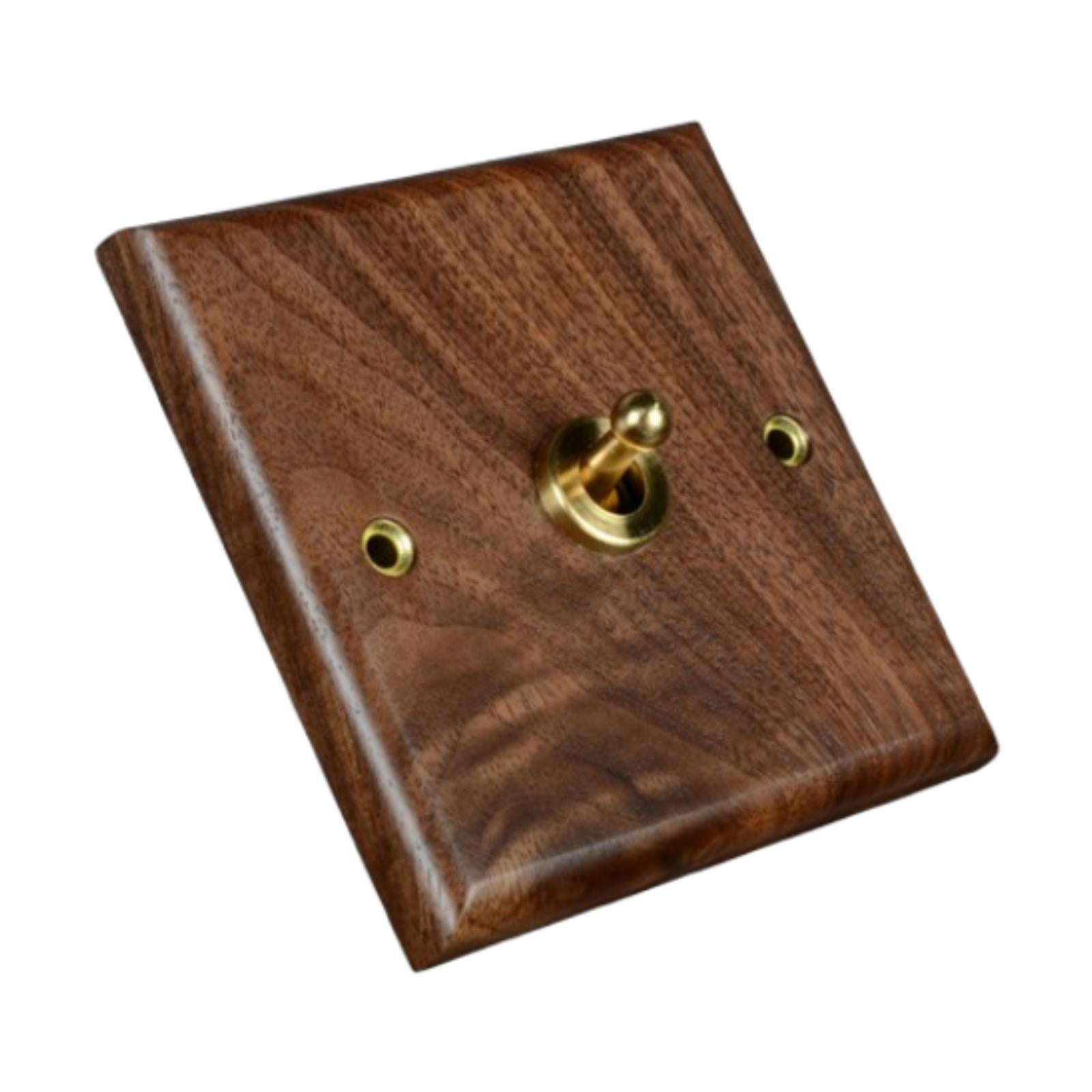deevoka Lighting Switch Plate Premium Wooden Outlet Panel for Living ...