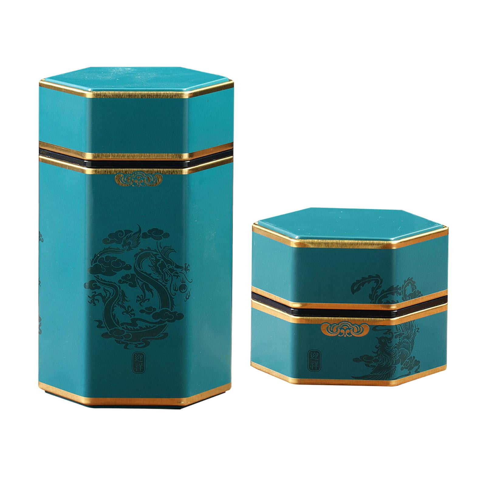 deevoka Loose Tea Canisters Jars Sealed Canisters Tea Tin for Kitchen ...