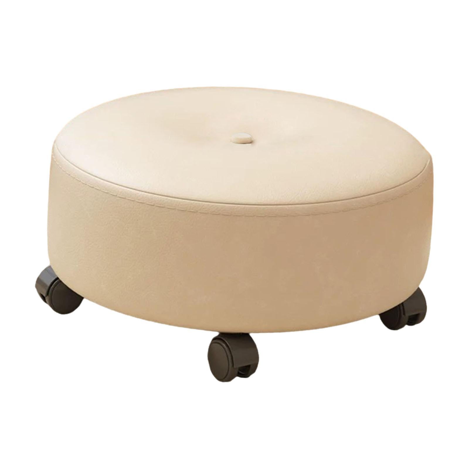 deevoka Low Height Rolling Stool Foot Rest Rolling Stool for Apartment ...