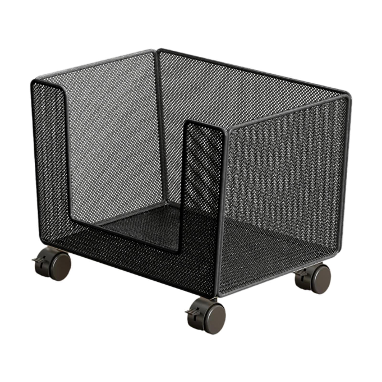 deevoka Mesh Rolling File Cart with Wheels Portable for Office Handbag ...
