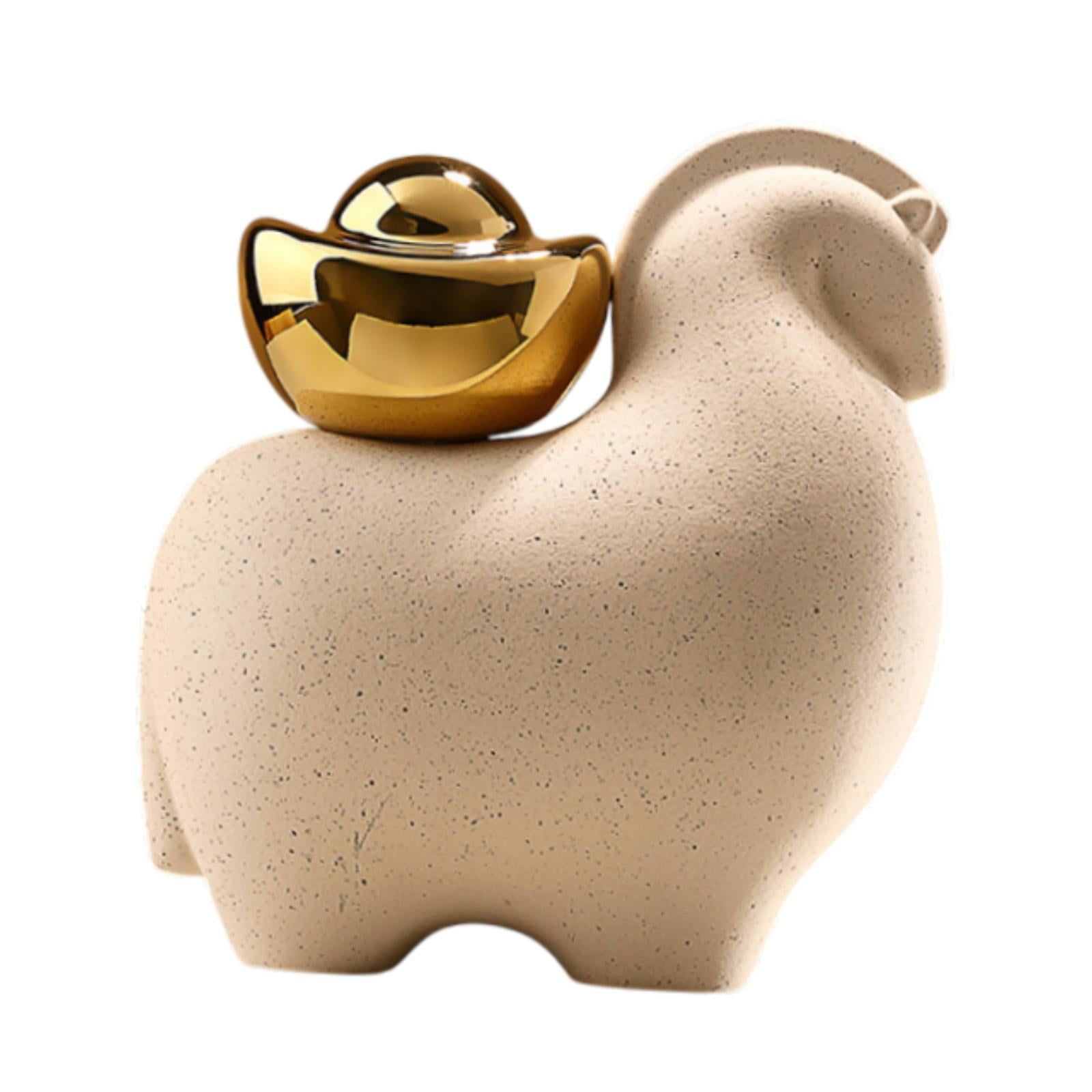 deevoka Mini Animal Statue Ceramic Sculpture Housewarming Gift ...