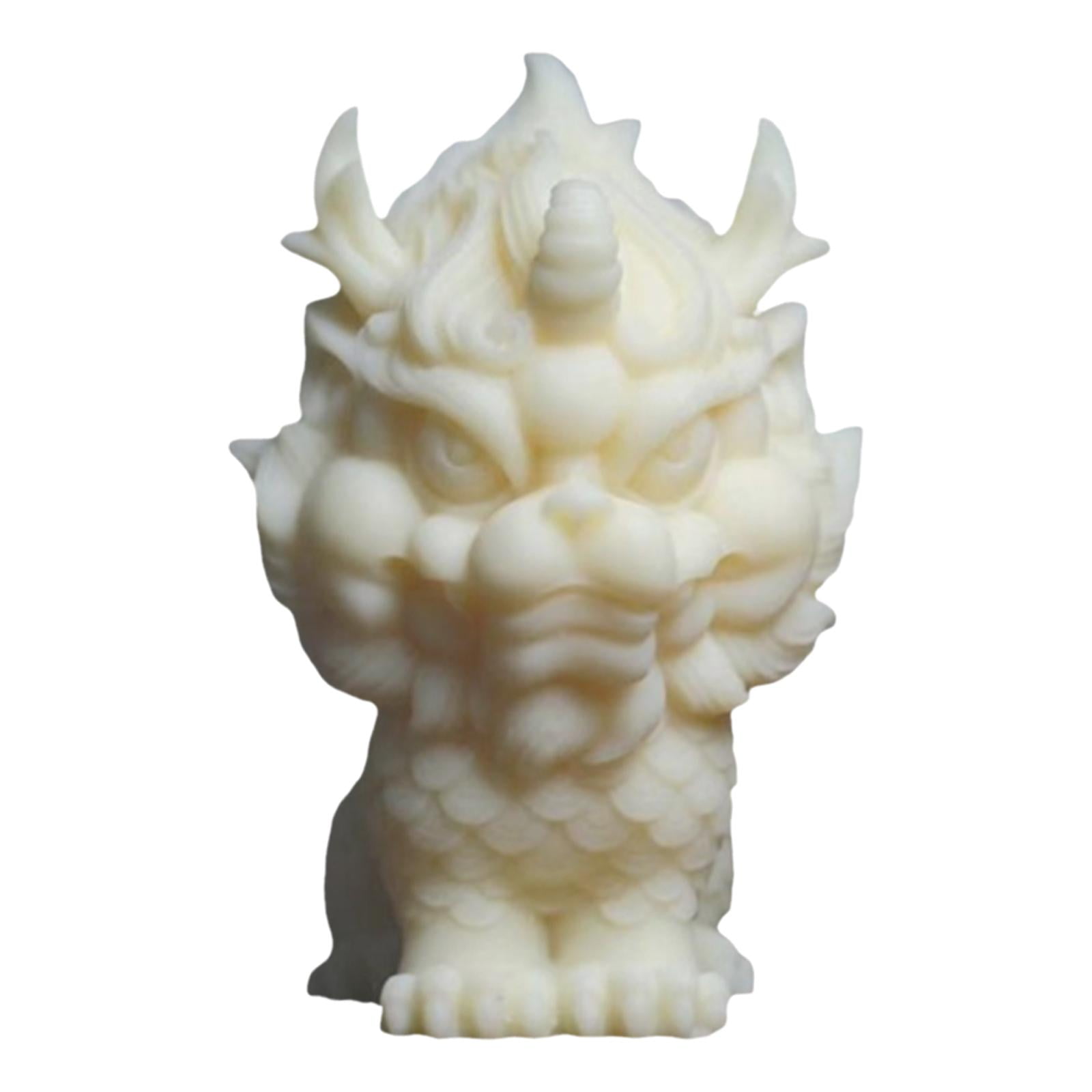 deevoka Miniature Kirin Statue Animal Figurines Ornament Office Table ...