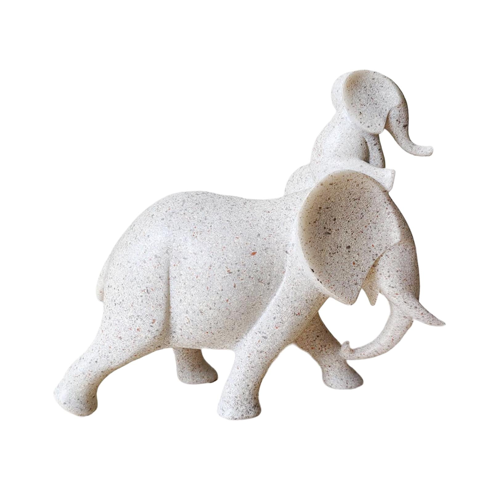 deevoka Mother and Kid Elephant Figurine Sculpture Shelf Decoration for ...