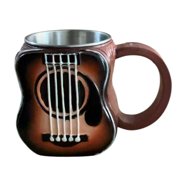 LanHong 13.5 Ounce Guitar Mug Music Note Coffee Mug Ceramic Guitar ...